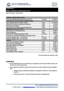 DFES DBA Schedule 2 Pricing 2018-19 – Fire Alarm Monitoring Services ...